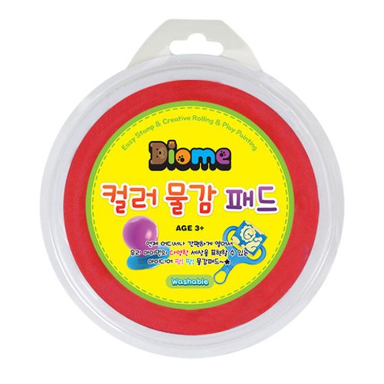 키즈맘아트 미술놀이 디오메 컬러 물감 패드 빨강 홈플러스 택배배송