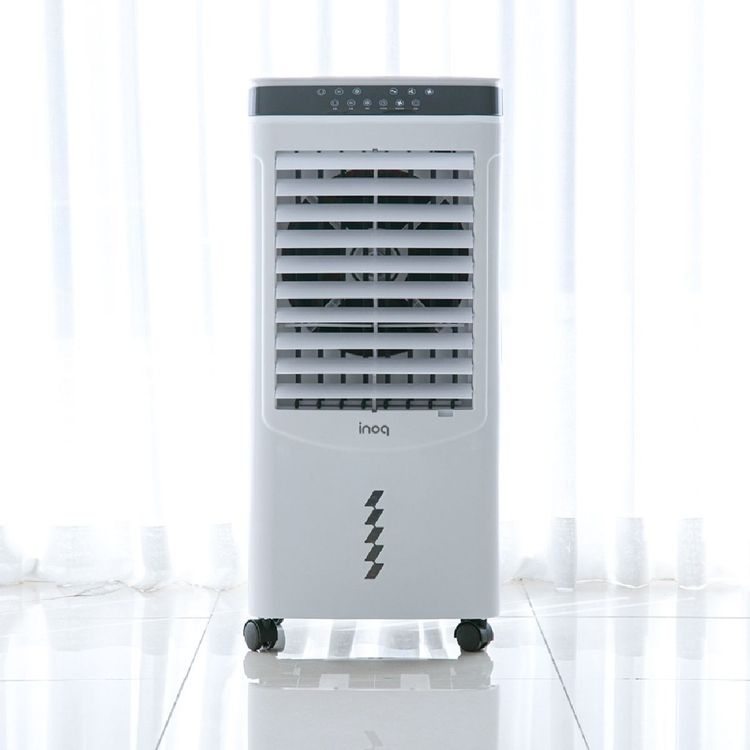 Inoq 3면 폭포수 파워 냉풍기 40l저소음설계 3면냉각필터 30cm대형팬업소용 사무 홈플러스 택배배송