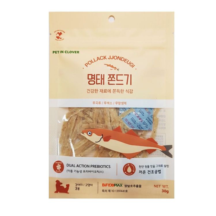강아지 고양이 겸용 건조 간식 명태 쫀드기 30g 홈플러스 택배배송