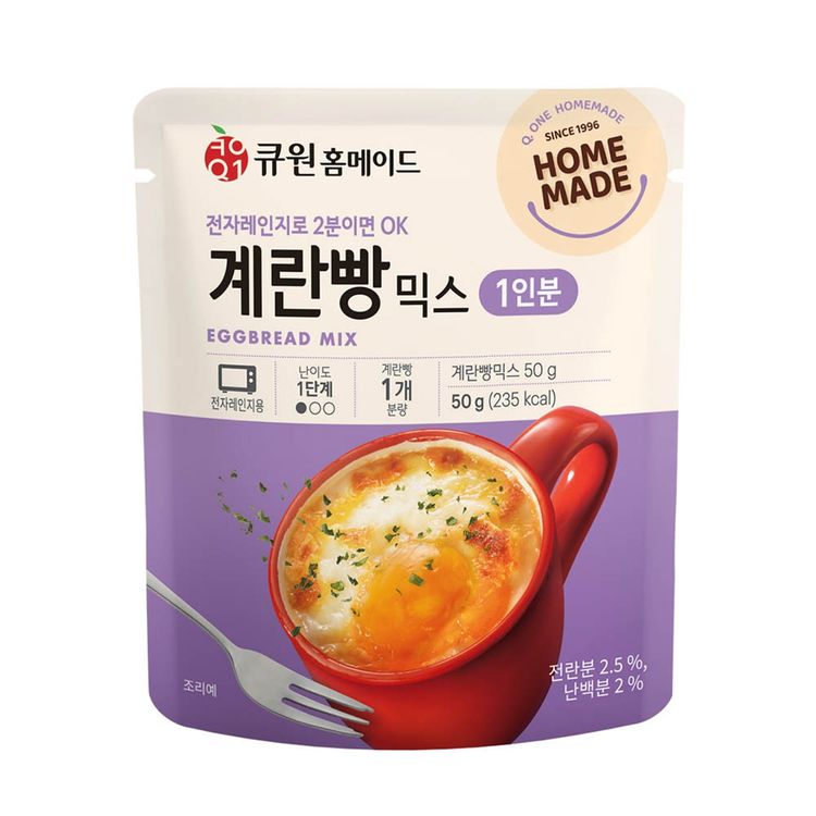 큐원 계란빵믹스 50g 전자레인지용 전자레인지로 2분이면 Ok 홈플러스 판매자택배