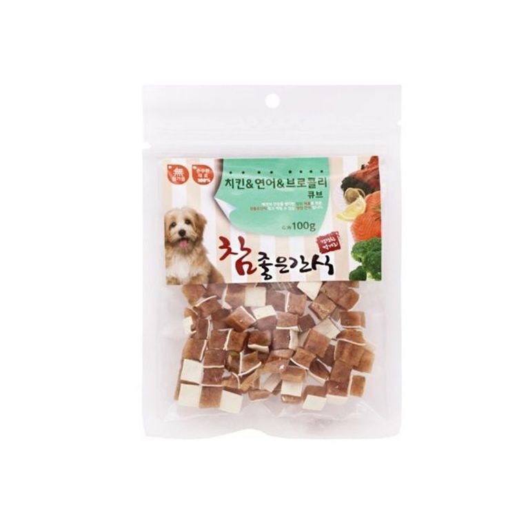 치킨 연어 브로콜리 큐브 100g 영양간식 큐브간식 홈플러스 택배배송