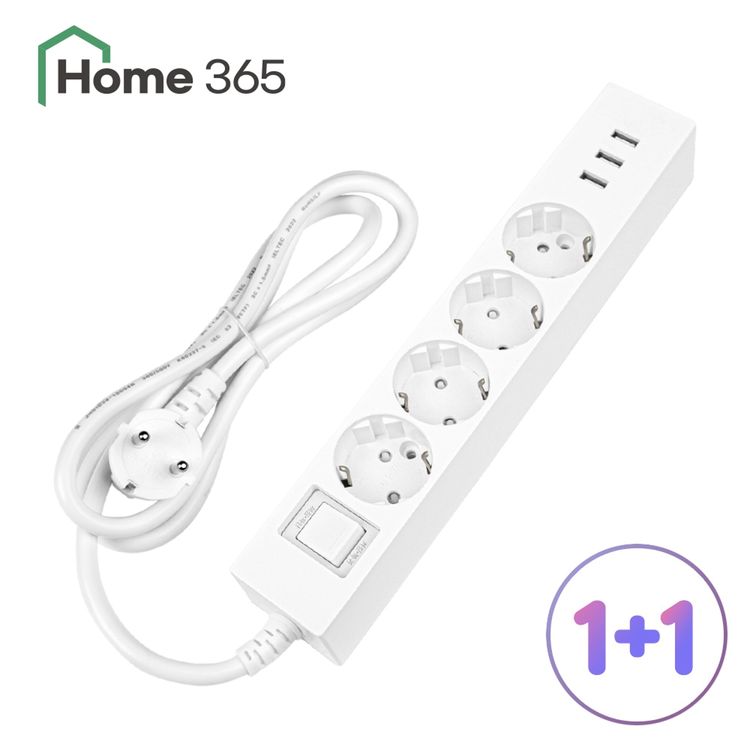 11 홈365 국산 Usb 멀티탭 과부하차단 4구 15m 3포트 30 고속충전 홈플러스 택배배송