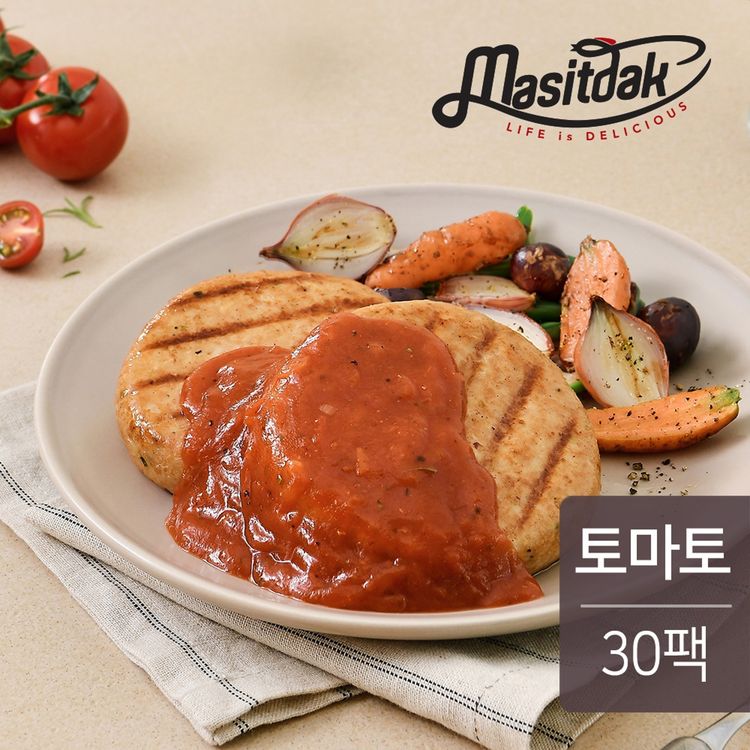 맛있닭 소스 닭가슴살 스테이크 토마토 150gx30팩45kg 홈플러스 택배배송