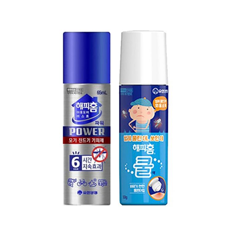 해피홈 모기퇴치기 기피제 아웃도어미스트 65ml쿨액50g 홈플러스 택배배송