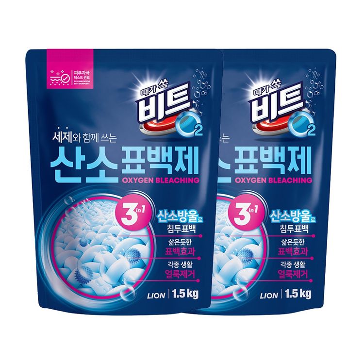 비트 O2 산소 표백제 15kg 파우치x2개3kg 홈플러스 판매자택배