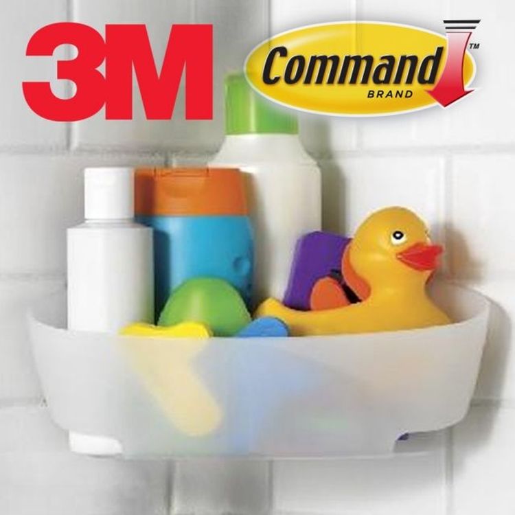 3m 코멘드 고급 강화플라스틱 코너 욕실선반 홈플러스 택배배송