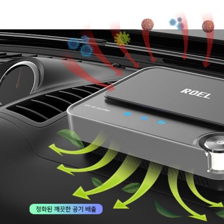 무소음 실용적인 N6285b1dadd 듀얼팬 리모컨 차량용 공기청정기 화이트홀a10 홈플러스 택배배송