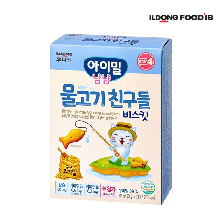 일동후디스 아기밀냠냠 물고기친구들 비스킷 60g 홈플러스 택배배송