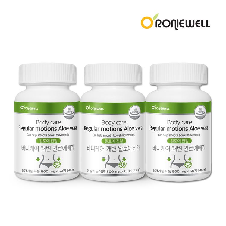 로니웰 바디케어 쾌변 알로에베라 800mg 60정 3개 6개월분 홈플러스 택배배송
