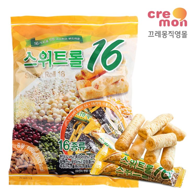 스위트롤 16가지 곡물과자 대용량 600g 홈플러스 택배배송