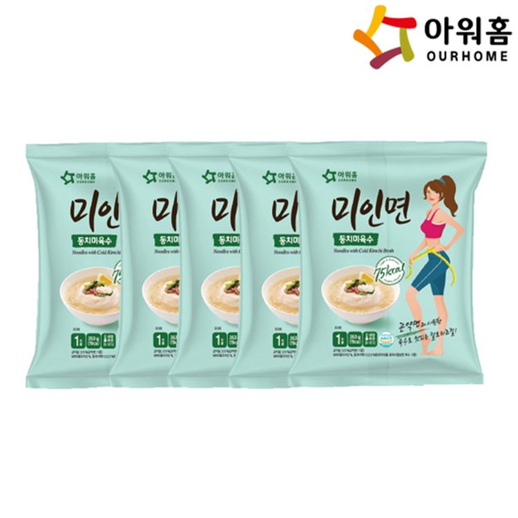 아워홈 동치미육수 미인면 353g 5개 봉지형 홈플러스 택배배송
