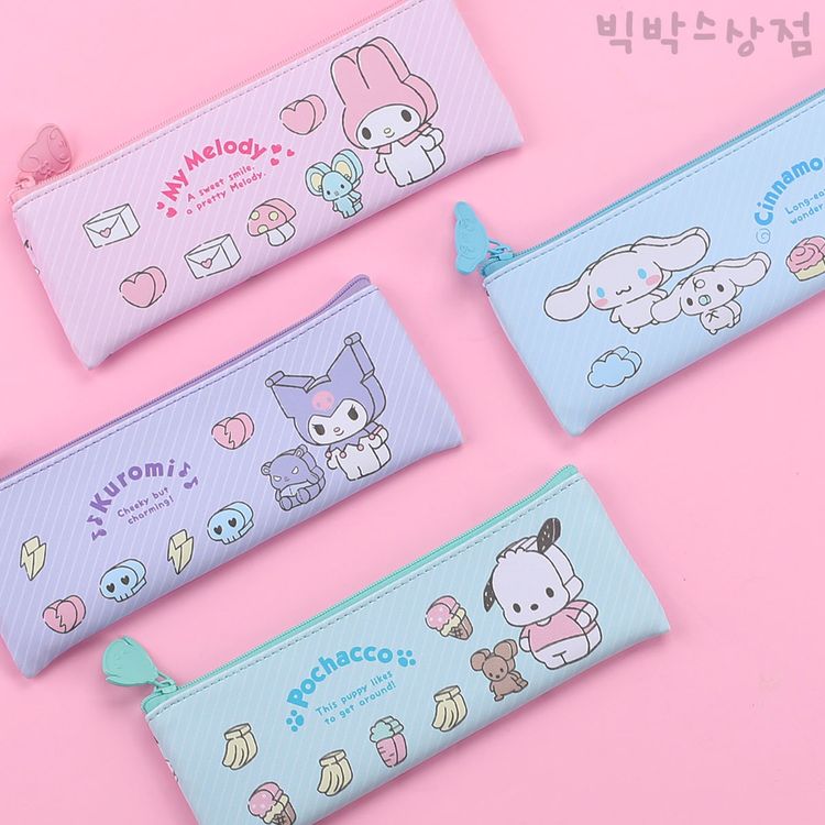 산리오 플랫필통 Blocks 1p 필통 미니 펜슬케이스 파우치 봉제필통 마이멜로디 시나모롤 홈플러스 택배배송