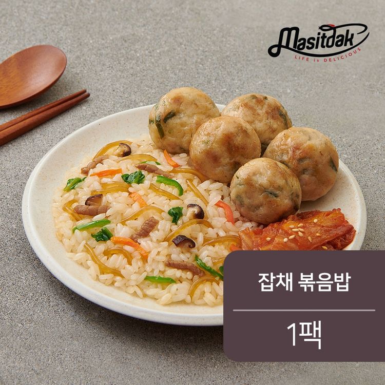 맛있닭 다이어트 한식도시락 잡채볶음밥 And 닭가슴살 굴림만두 230g1팩 홈플러스 택배배송