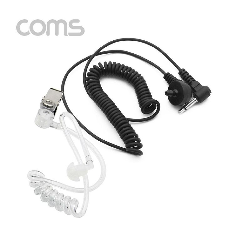 Coms 이어튜브 귀걸이형 무전기 이어폰 홈플러스 택배배송