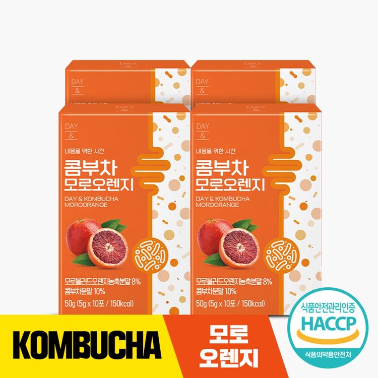 참앤들황토농원 데이앤 콤부차 모로오렌지 10포 4박스 홈플러스 택배배송