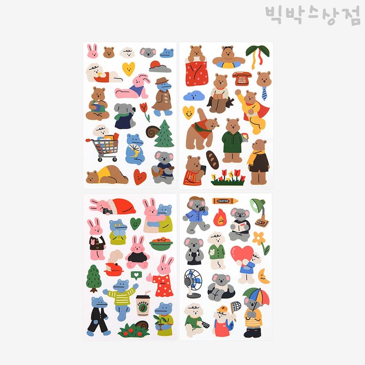 데일리라이크 마이 버디 스티커 1p 리무버스티커 다꾸 데코 디자인스티커 소품꾸미기 홈플러스 택배배송