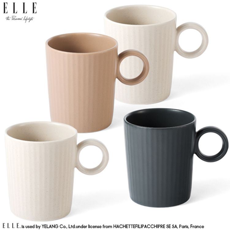 Elle 엘르 라플레르 디너컬렉션 라지머그 4p 세트 홈플러스 택배배송