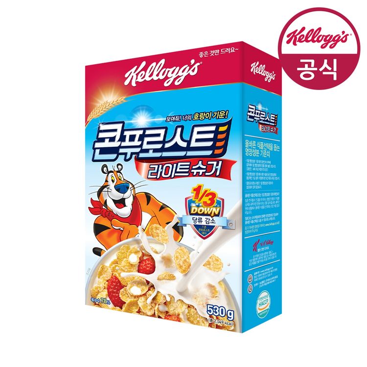 켈로그 시리얼 콘푸로스트 라이트슈거 530g 홈플러스 택배배송