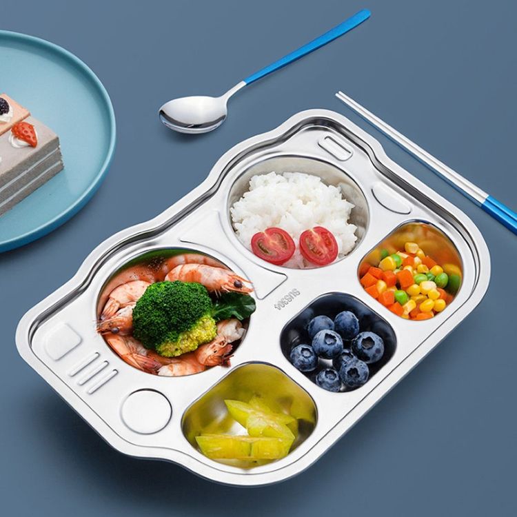뛰뛰빵빵 N2285c2e7b4 버스 5구 스텐 유아식판 어린이식판 홈플러스 택배배송