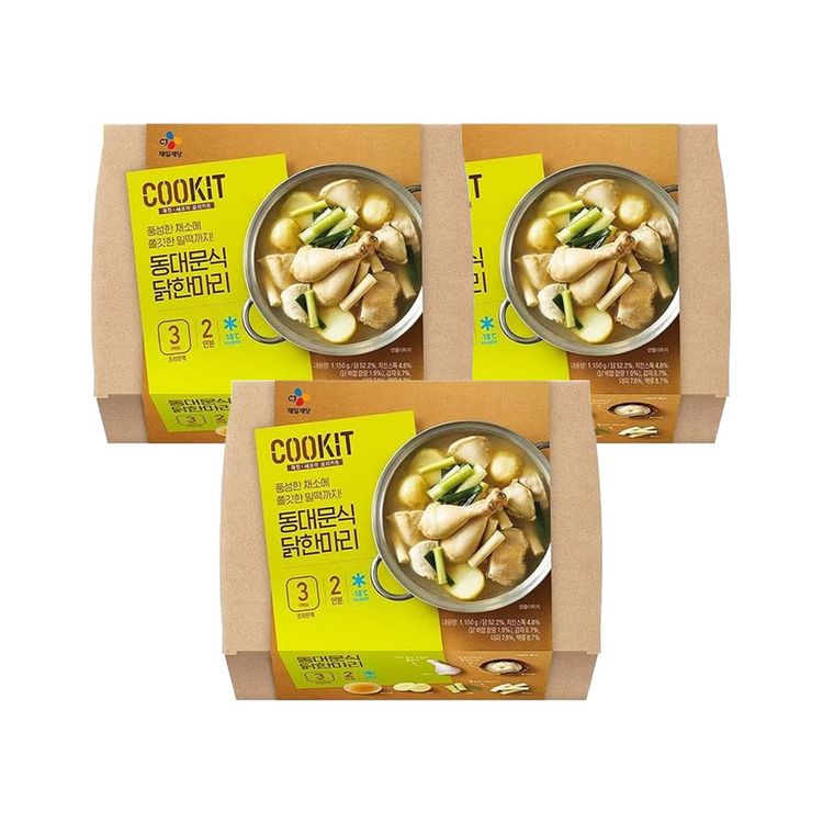 쿡킷 동대문식 닭한마리 밀키트 1150g X3개 홈플러스 택배배송