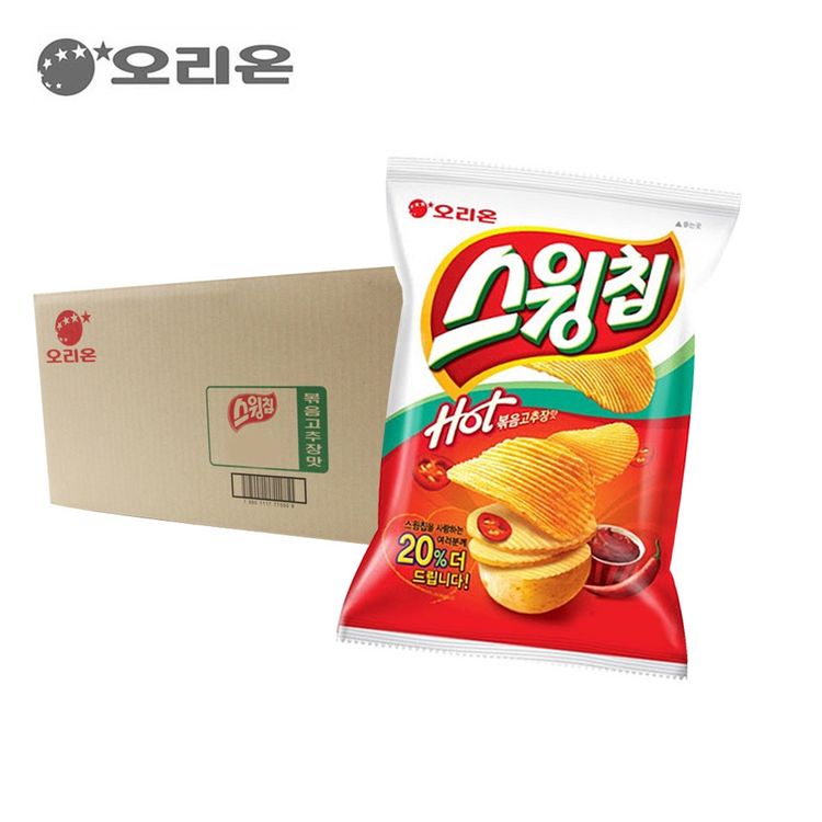 오리온 스윙칩 볶음고추장 110g 12개입 박스 홈플러스 택배배송
