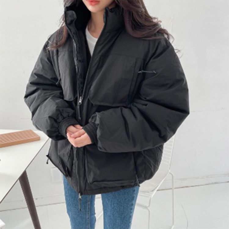남자 여자 커플 심플 숏패딩 유틸리티 포켓 점퍼 홈플러스 택배배송