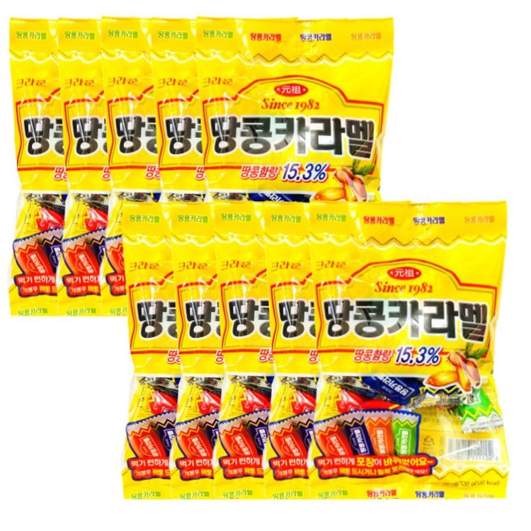 크라운땅콩카라멜 땅콩카라멜 10개 홈플러스 택배배송