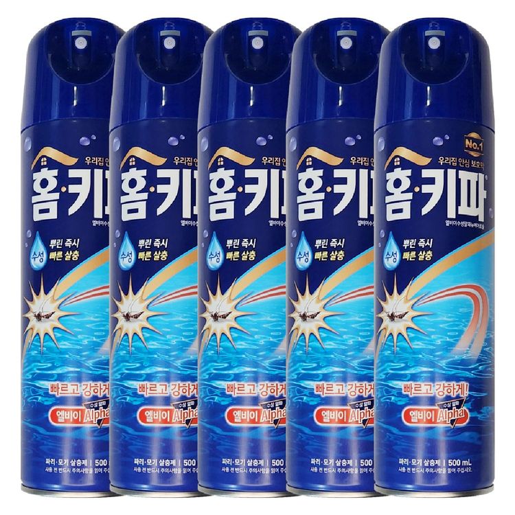홈키파 엘비이 수성알파 뉴 에어로솔 500ml X 5개 홈플러스 택배배송