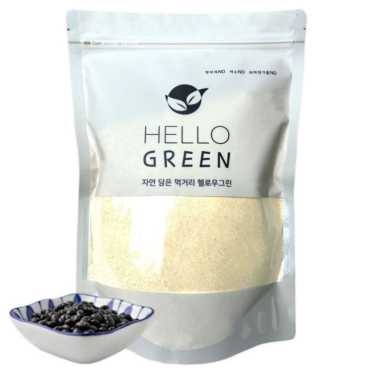 헬로우그린 볶은 서리태 분말 500g 팩 검은콩가루 홈플러스 택배배송