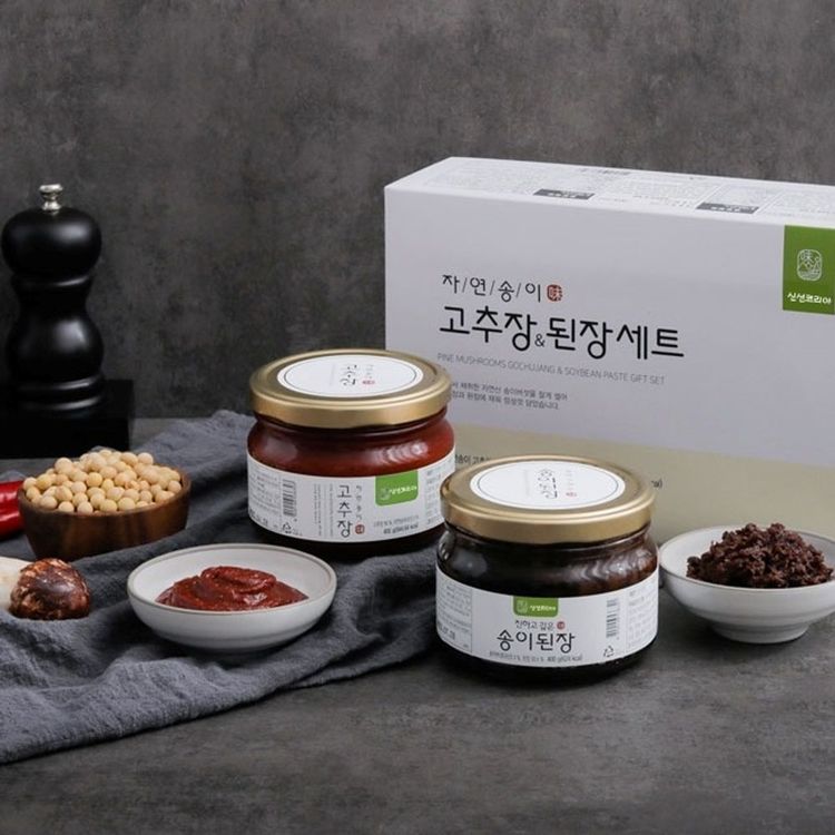 신선코리아 자연산 송이버섯 된장 고추장 선물세트 홈플러스 택배배송