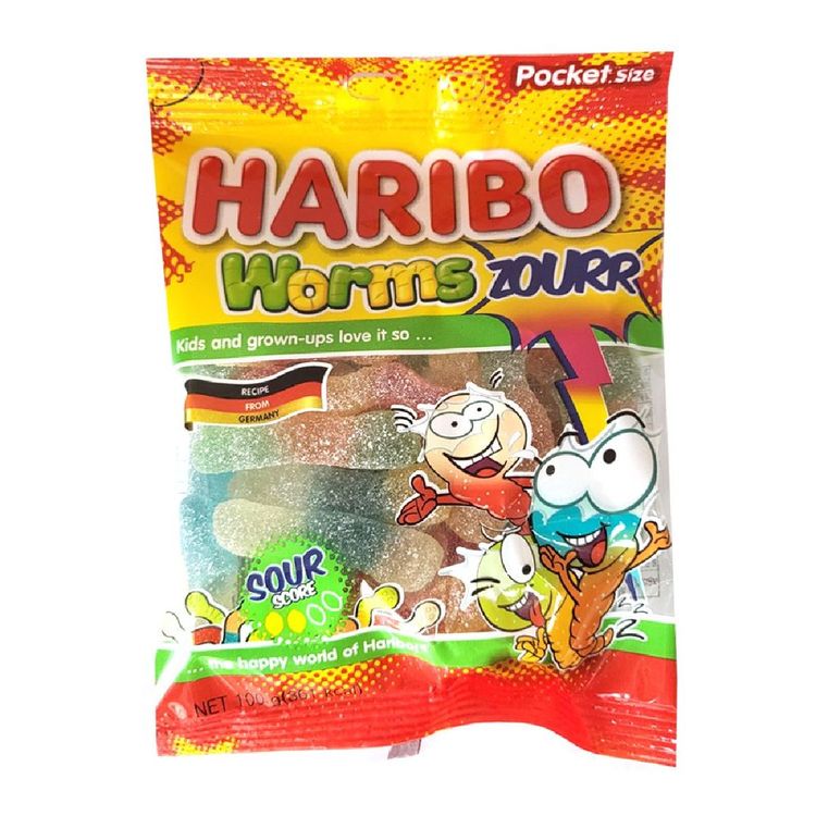 하리보 웜즈 사우어 100g X 10개입 1박스 Haribo 젤리 젤리 곰젤리 젤리 어린이 홈플러스 택배배송