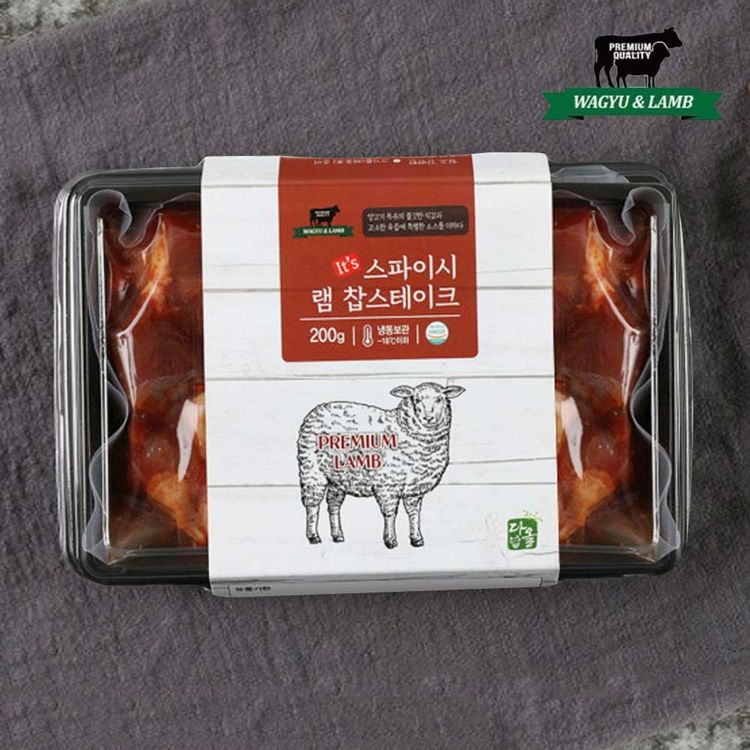 와규앤램 램 찹스테이크 스파이시 양념 양고기 200g 홈플러스 택배배송