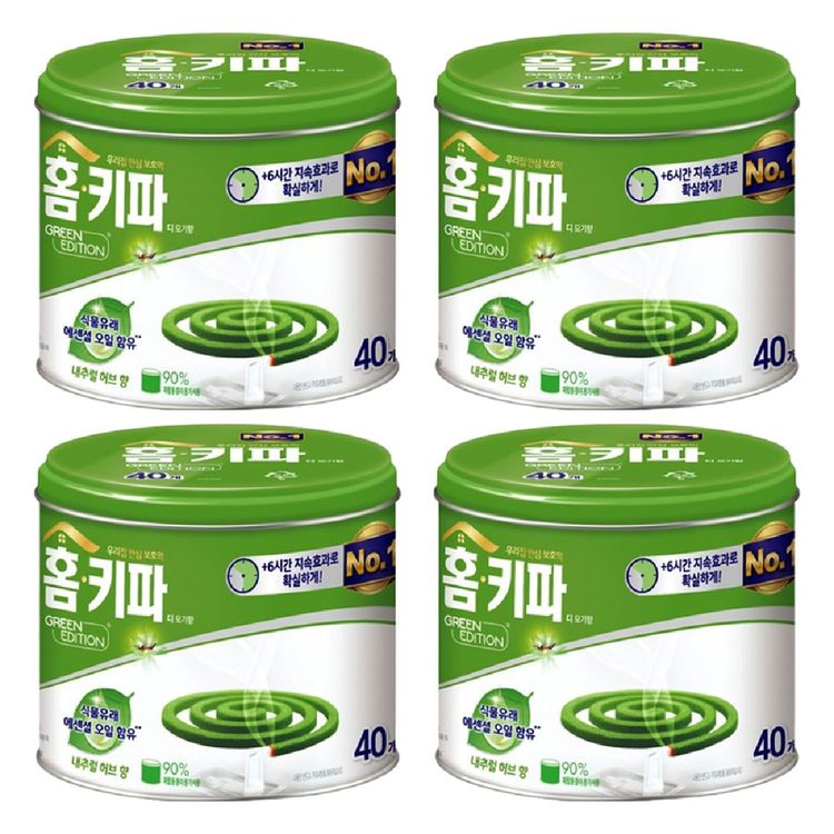 홈키파 디 모기향 내추럴 허브향 40개입 X 4개 홈플러스 택배배송