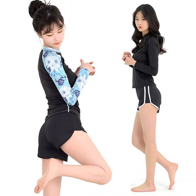 여자 귀여운 두줄 요가 스포츠 레쉬가드 3부 반바지 홈플러스 택배배송