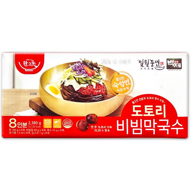 일월풍면 한그릇 백제 도토리 비빔 막국수 2380g 8인분 쫄깃한 숙성면 홈플러스 택배배송