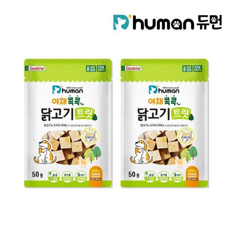 듀먼 야채콕콕 닭고기 트릿 2팩 50g Ih02 홈플러스 택배배송