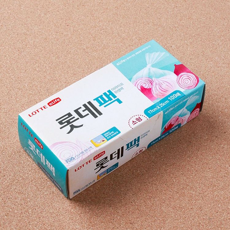 100매 롯데위생팩 New 알뜰형소 비닐 크린백 홈플러스 택배배송