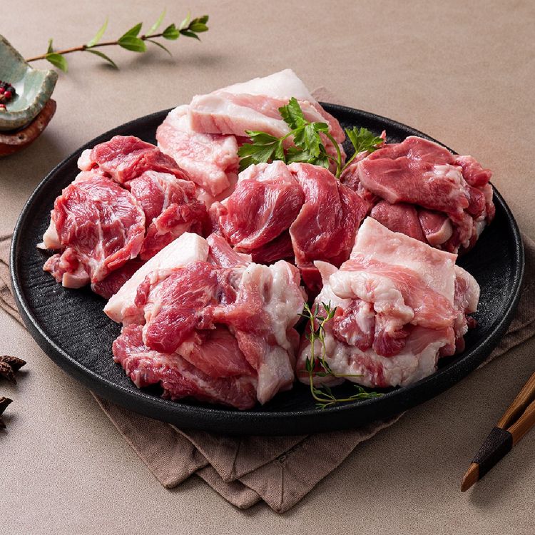 Haccp 국내산 한돈 뒷고기모듬 1kg냉장 홈플러스 택배배송
