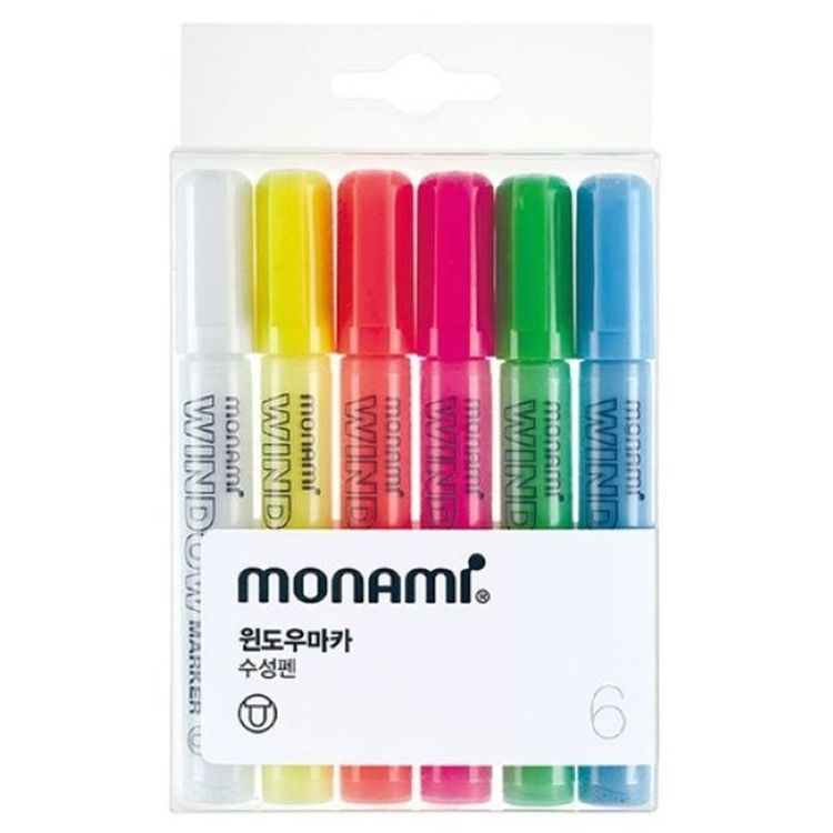 모나미 윈도우마카 6색 세트 유리 데코 수성 마카 홈플러스 택배배송