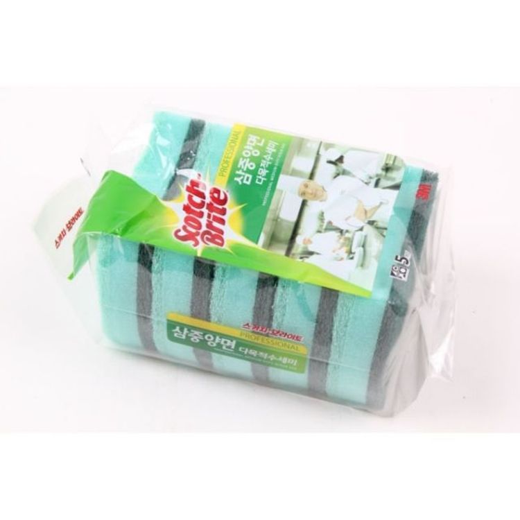 3m 실용적인 N6083798924 삼중 양면 다목적수세미 5p 수새미 타올 행주 걸레 설 홈플러스 택배배송