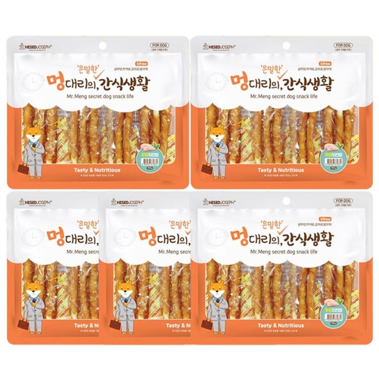 애견 간식 멍대리 우유치킨껌 300g 5p 강아지 육포 홈플러스 택배배송