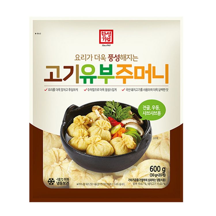 푸른들마켓 한성 고기유부주머니600g 홈플러스 택배배송