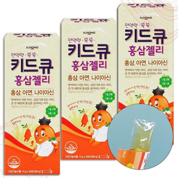 일동 어린이 홍삼 아연 나이아신 키드큐 젤리 60포 홈플러스 택배배송