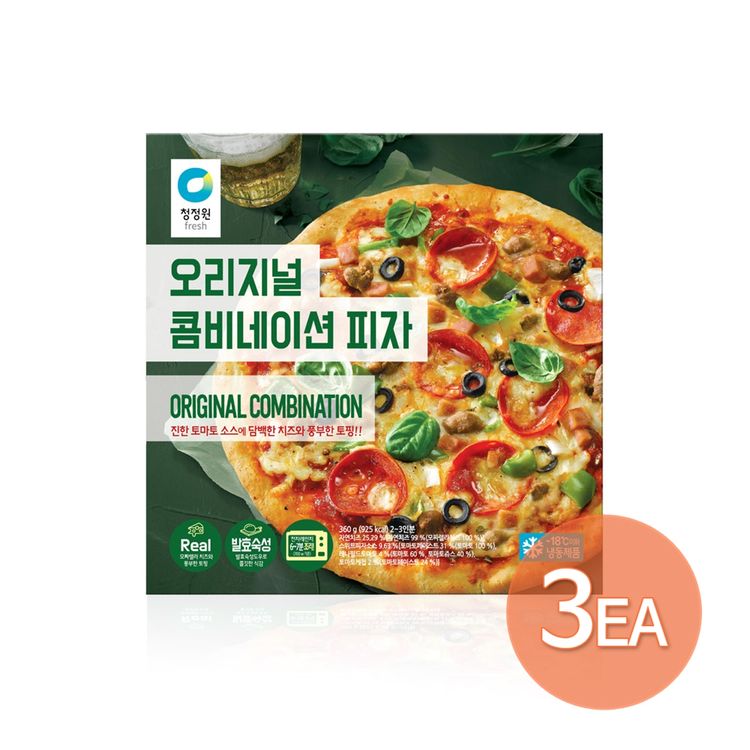 청정원 오리지널 콤비네이션 피자 360g X 3개 홈플러스 택배배송