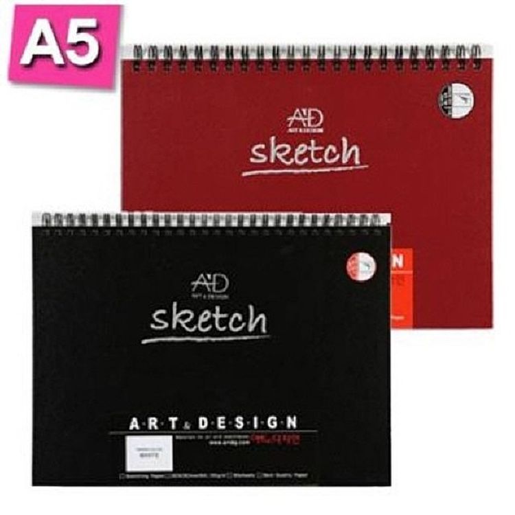 S1012 적색 양장스케치북 A5 105g 튜닝 80장 45887 홈플러스 택배배송