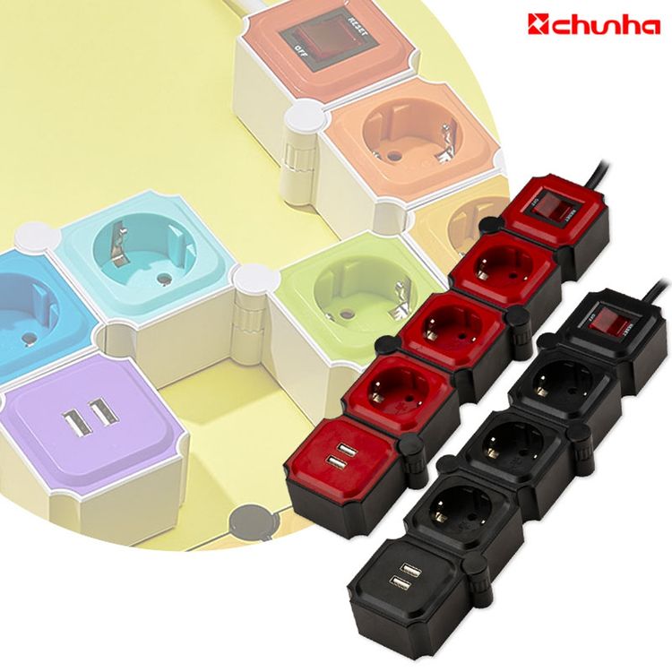테트리스 멀티탭 3구 Usb 3m 고용량멀티탭3구멀티탭 홈플러스 택배배송