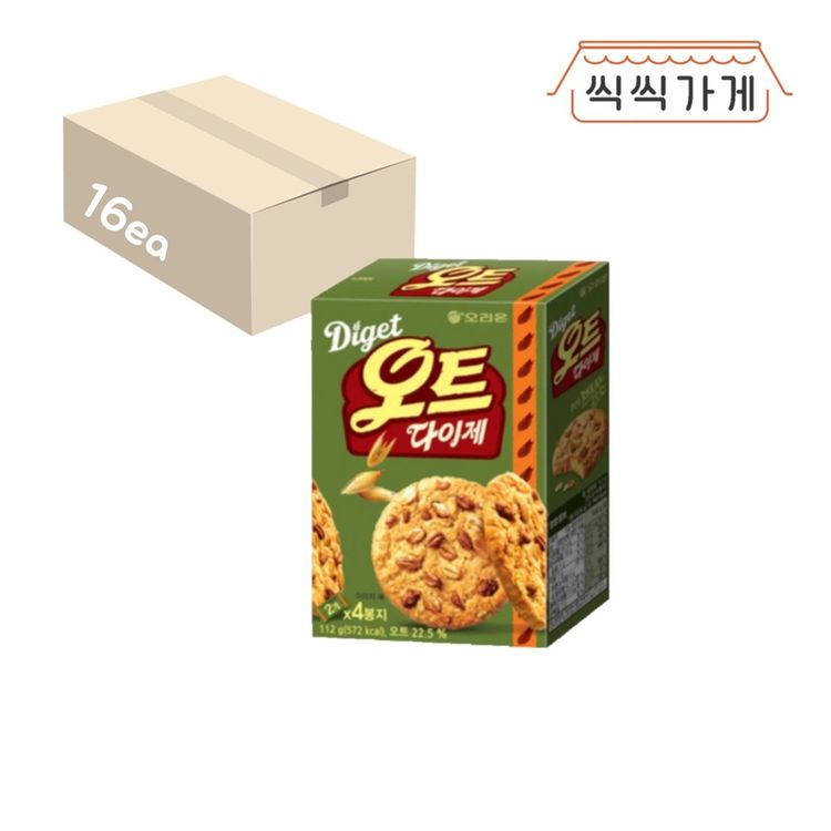 씩씩가게 오트 다이제 112g X 16ea 한박스 홈플러스 택배배송