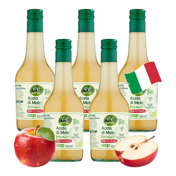 Coop 비비베르데 이탈리아 유기농 애플사이다비니거 언필터 천연발효 사과식초 500ml 5 홈플러스 택배배송