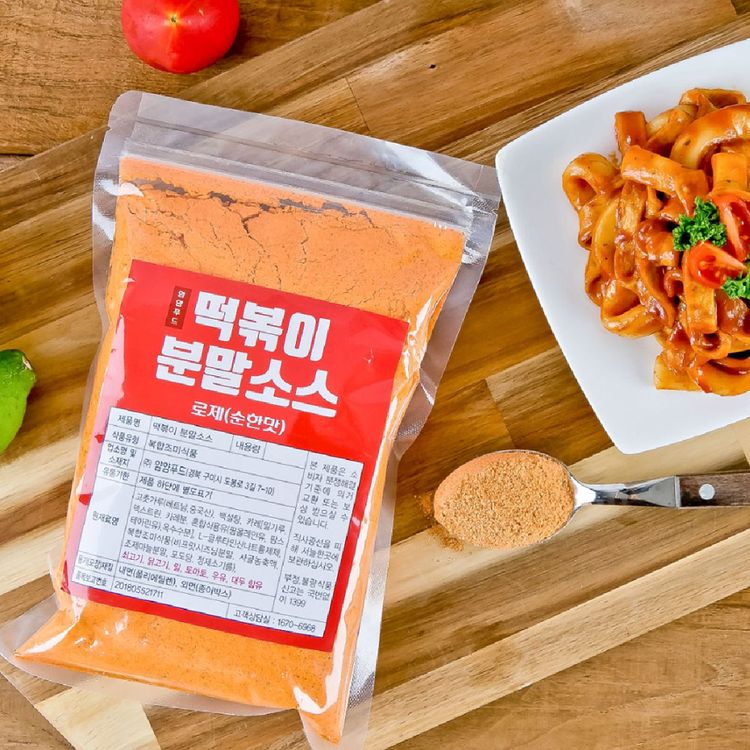 떡볶이 양념장 분말 로제떡볶이 소스 500g 순한맛 로제 떡볶이 가루 로제소스 로제가루 홈플러스 택배배송