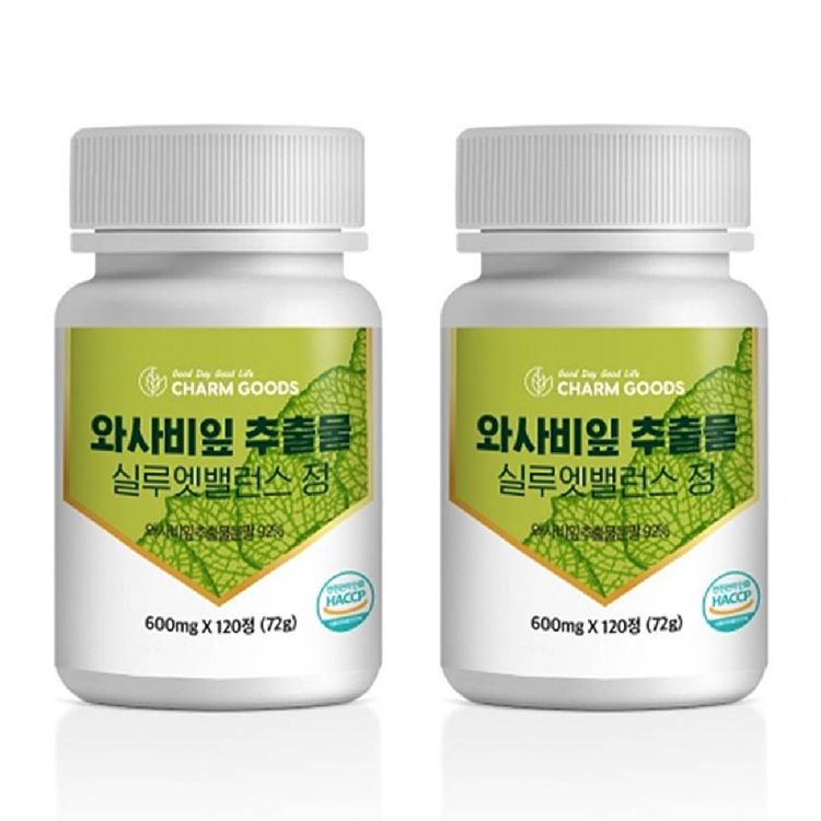 참굿즈 와사비잎 추출물 실루엣밸런스 정 120정x2통 홈플러스 택배배송
